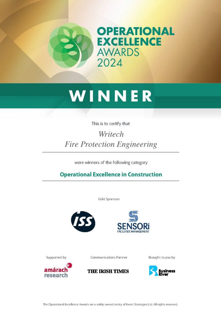 Writech announced as the winners of Operational Excellence in the ...